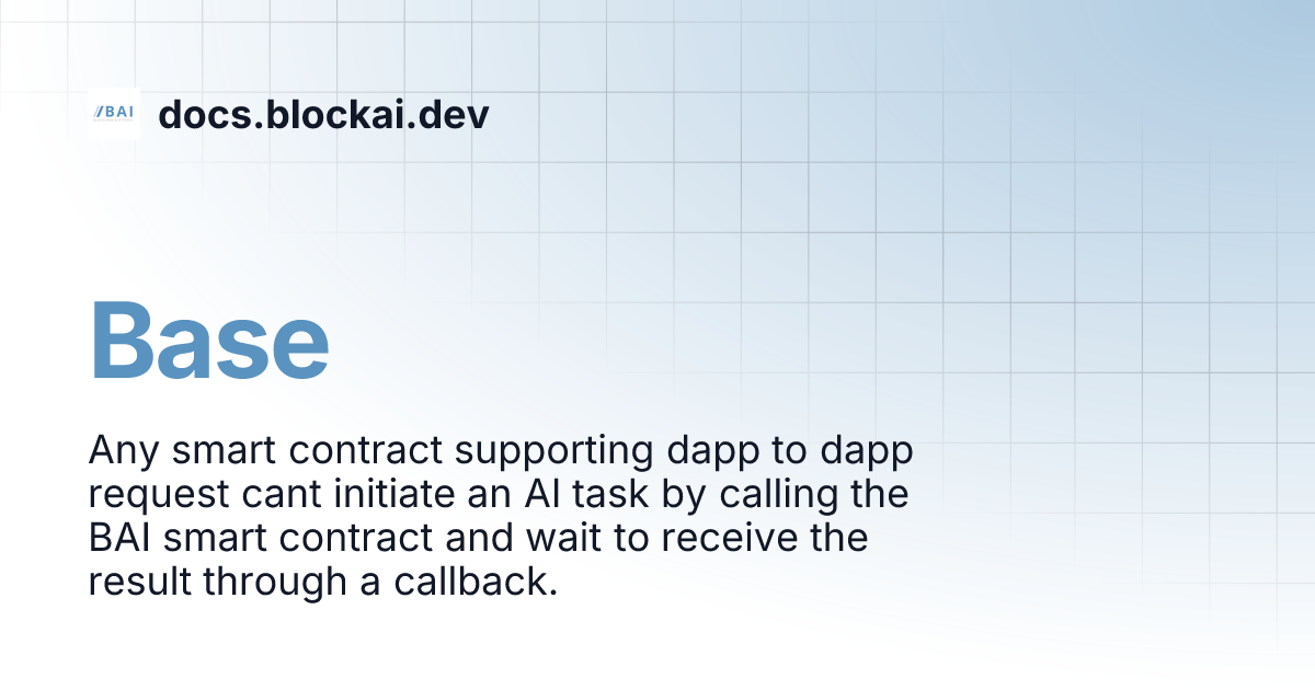 Base | docs.blockai.dev